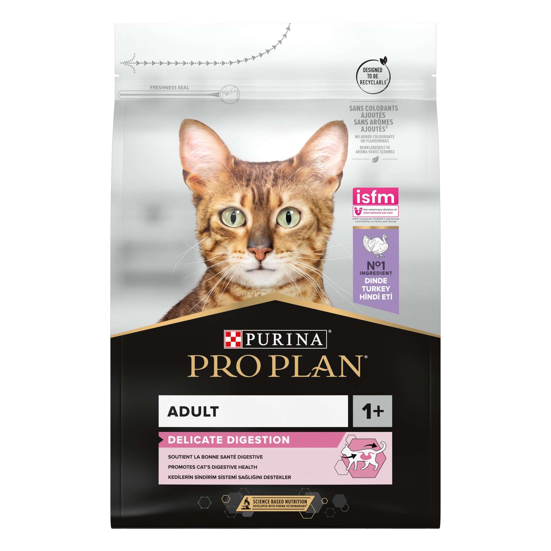 Ração para Gato Adulto OptiDigest Peru Purina Pro Plan - emb. 3 kg | ZU.pt
